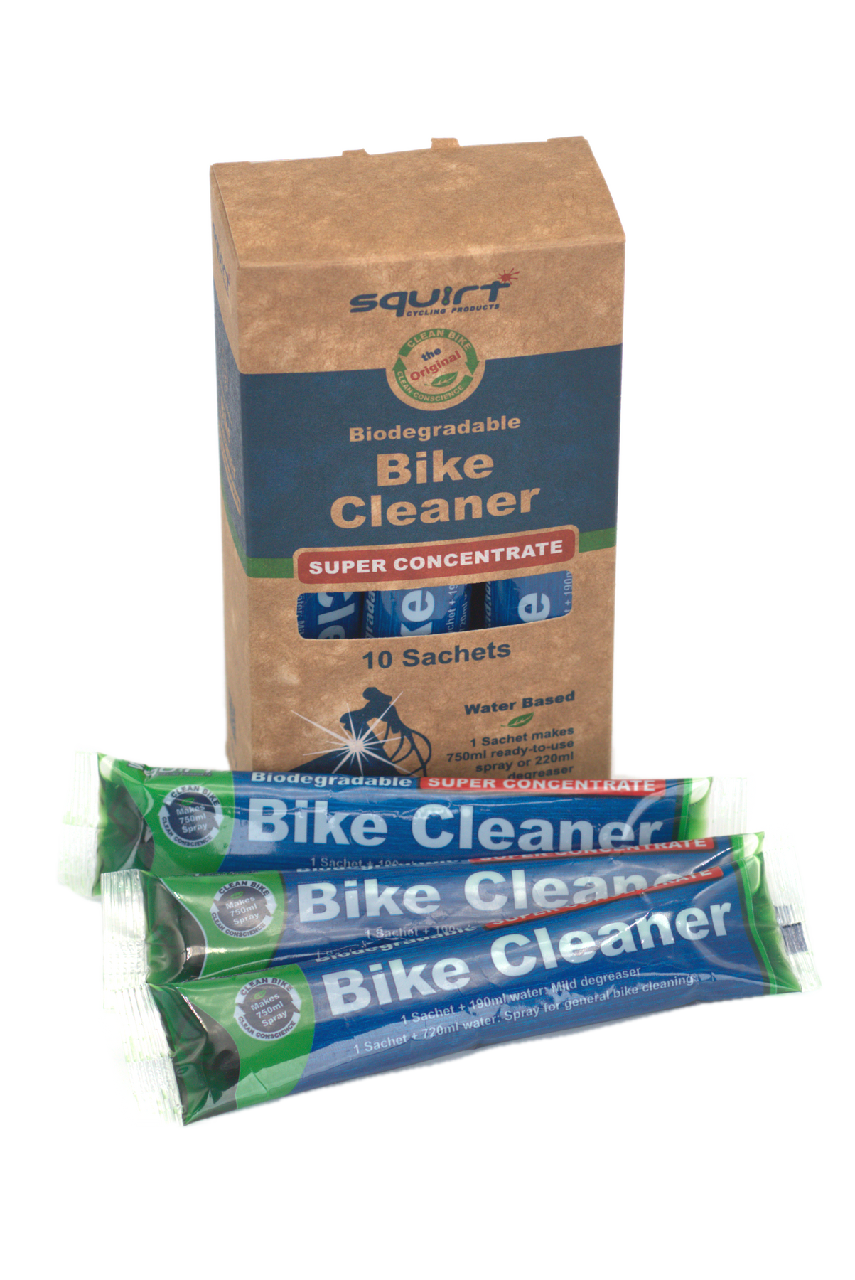SQUIRT Bike Cleaner Super Concentrate 30ml sachet (Box/10pcs) – Squirt ...